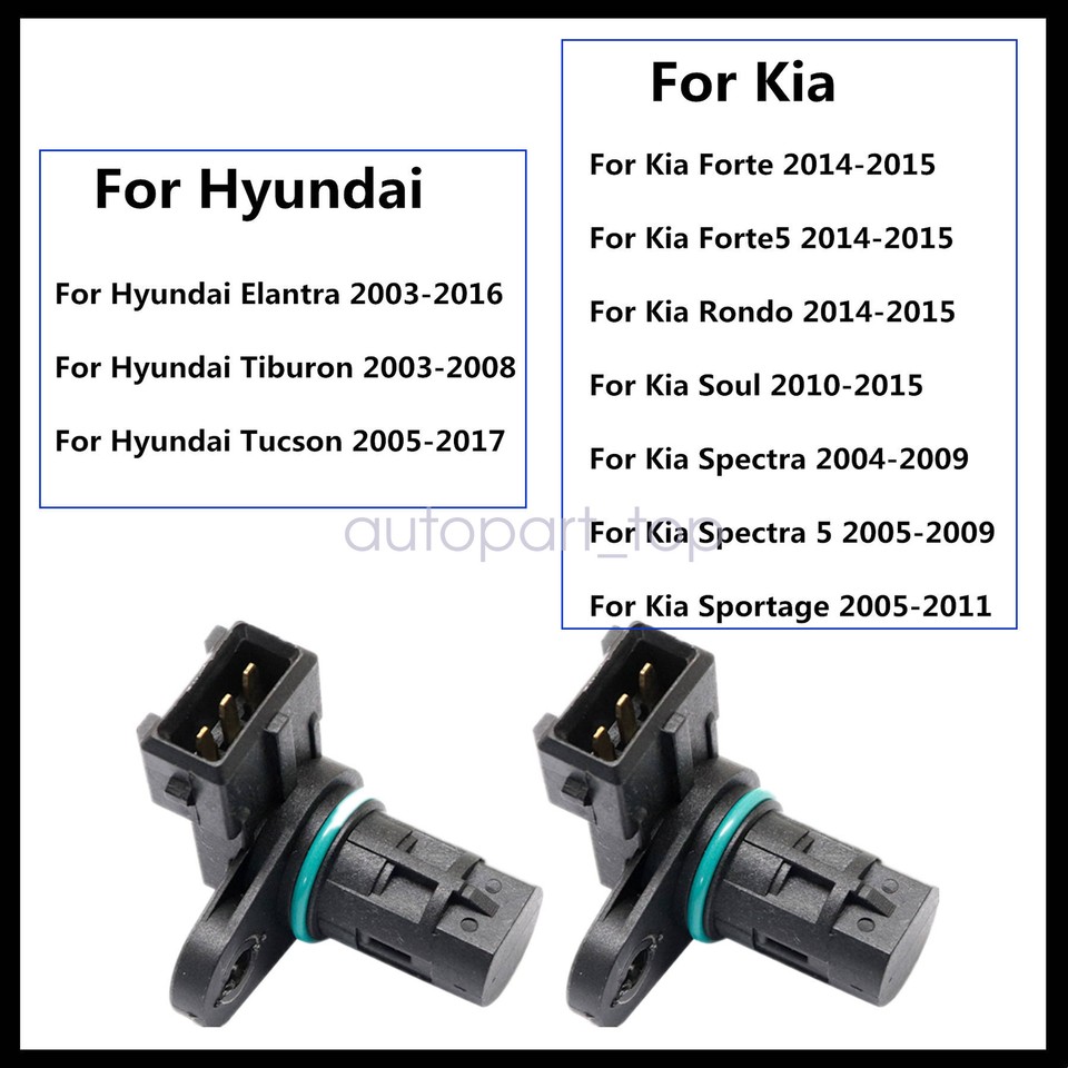 2Pcs Camshaft Position Sensor For Hyundai Elantra 2017-2020 2.0L Engine ...