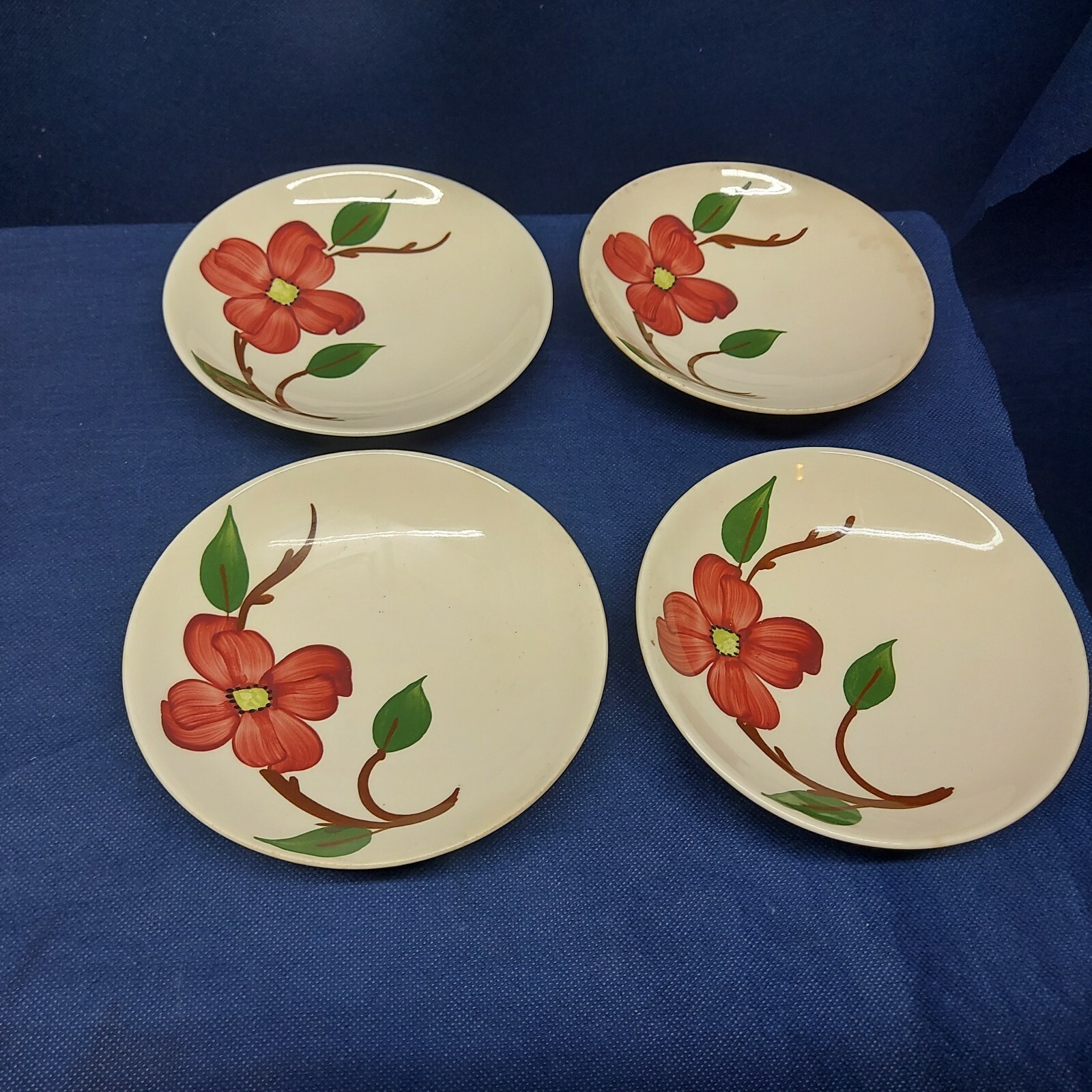 Vintage 1960's Blue Ridge Southern Pottery "Mayflower" Set/4 Fruit ...