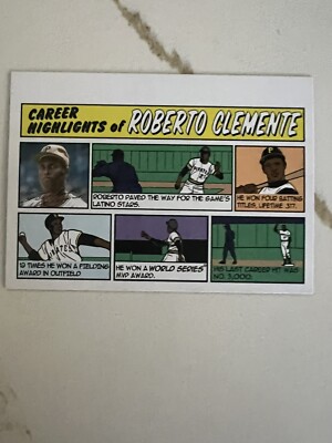 Roberto Clemente Pittsburgh Pirates 2022 Topps Heritage '73 Topps Comic ...