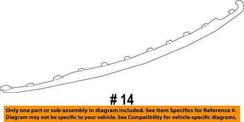 CHEVY EQUINOX CHROME REAR BUMPER MOLDING 2018-2019 NEW OEM GM 23218672 ...