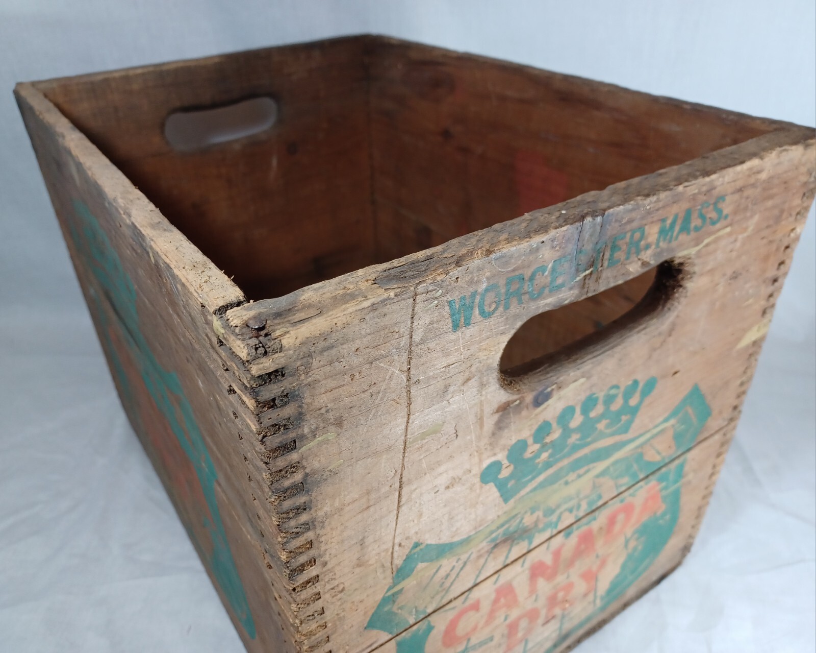Old Vintage Canada Dry Wooden Crate Box, 16" X 12" X 11.5" | eBay