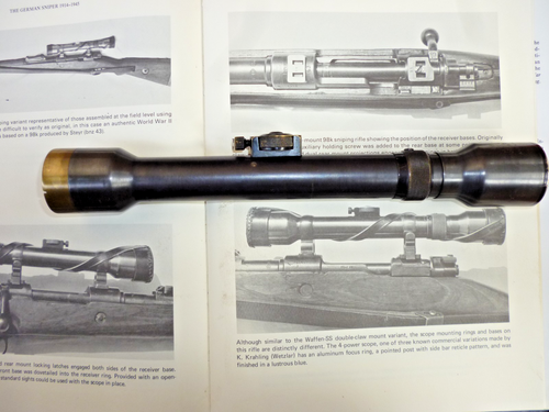 WW2 Era German M.S.W Wetzlar 4x Sniper Scope Mauser K98 ZF39 Wehrmacht ...