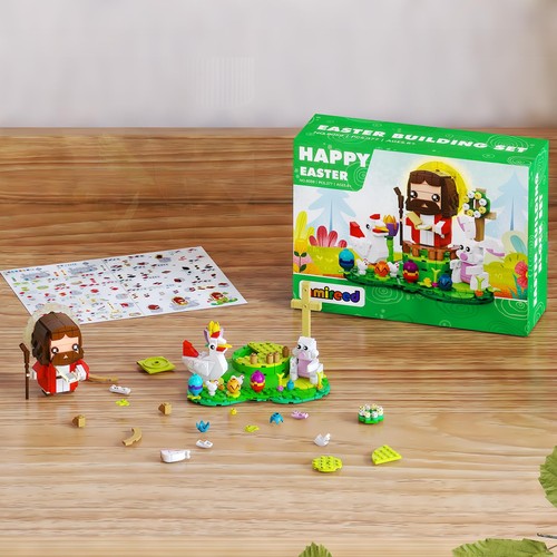 Easter Jesus Building Block Toy Set with Bunny and Chick 6-12 Years | eBay