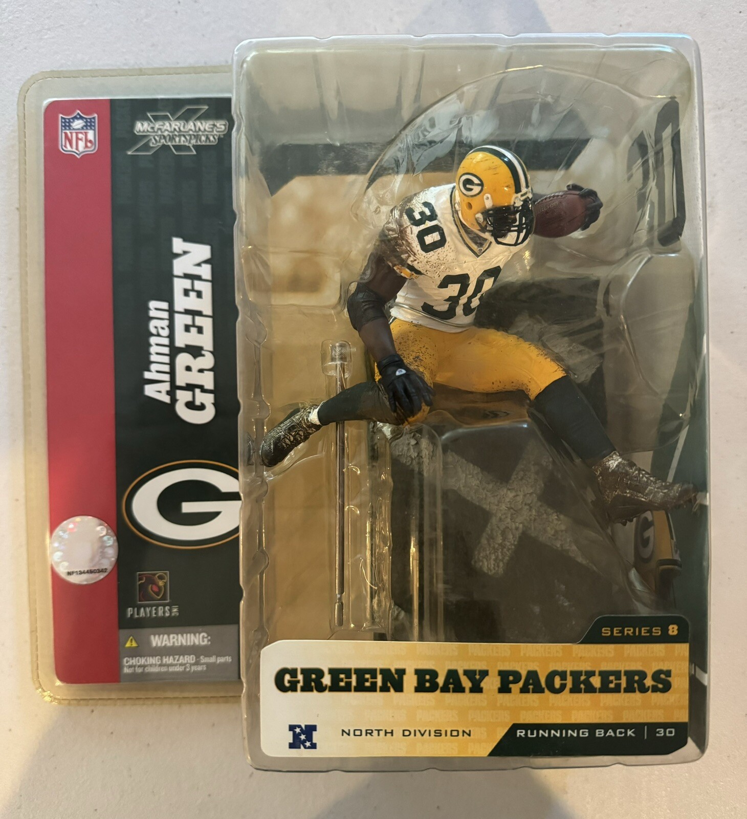 MCFARLANE NFL Green Bay Packers AHMAN GREEN ACTION FIGURE Series 8 ...