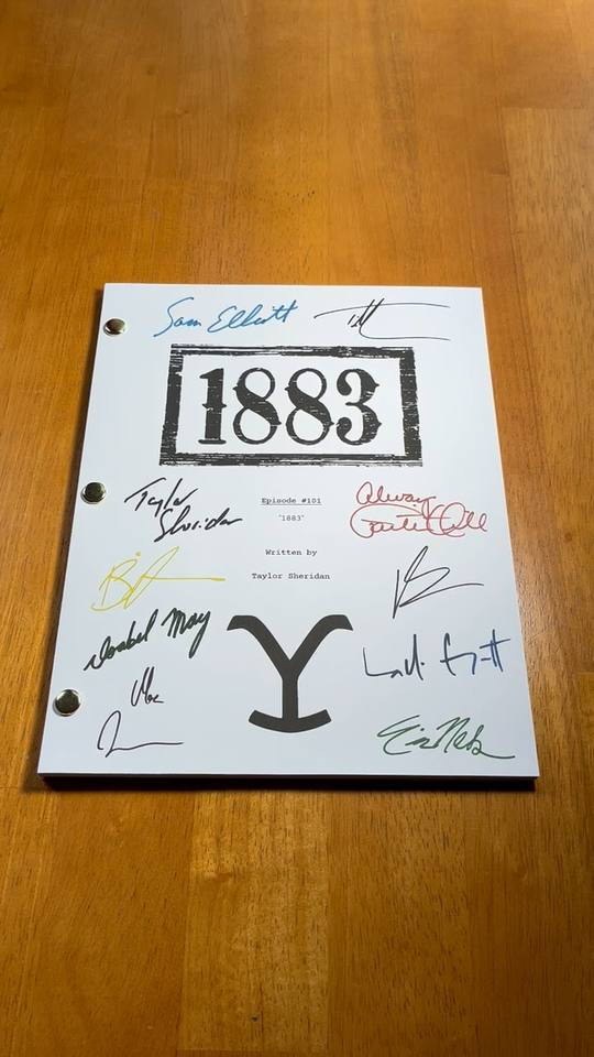 1883 Pilot Script Cast-Signed - Autograph Reprints - Yellowstone ...