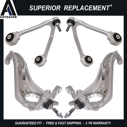 Front Upper & Lower Control Arm Steering Knuckle w/ Ball Joints For ...