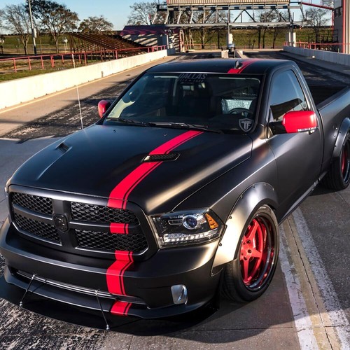 Hood Rally Racing Stripes Graphic Decals For Dodge Ram 1500 2500 V8 ...