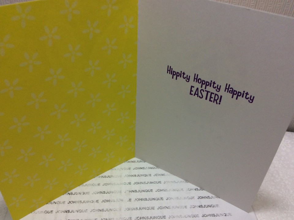 EASTER AVANTI GREETING CARD New w/Envelope "Hippity hoppity happity ...