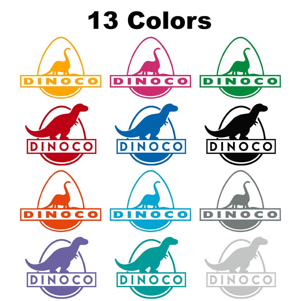 Dinoco Decal (for Car laptop window tumbler water bottle) sticker ...
