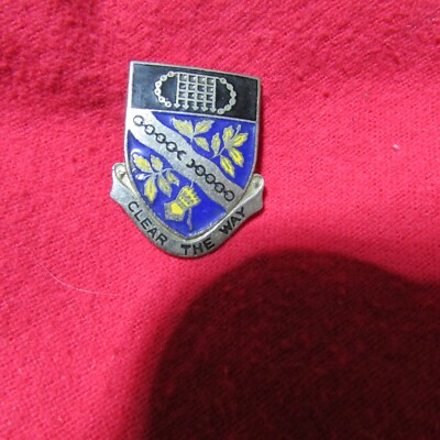 RARE WW1/2 US Army 307th Infantry Regiment DI DUI Crest Pin Screwback ...