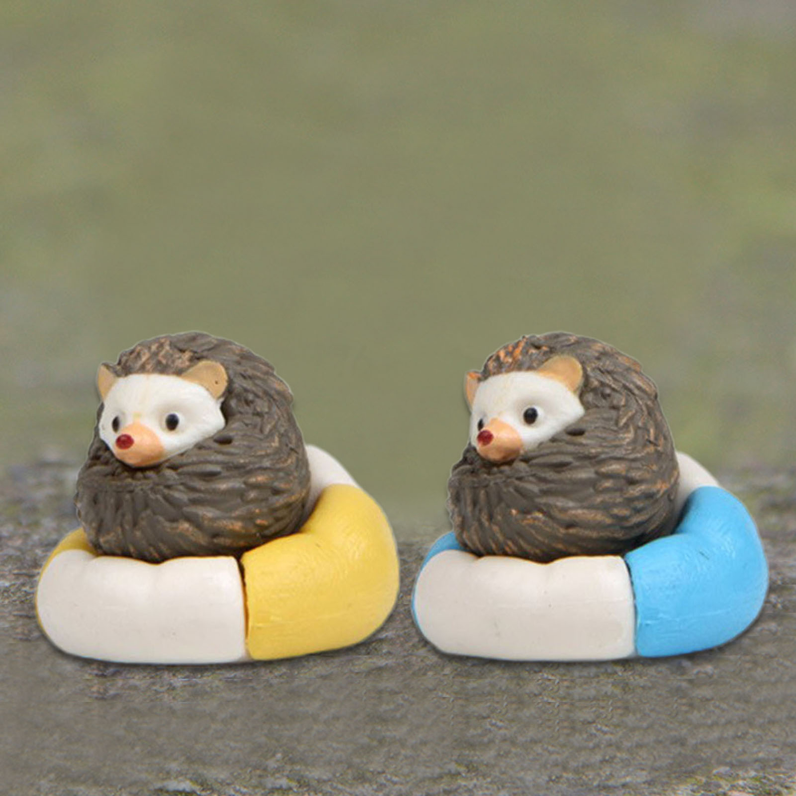 6pcs Hedgehog Models Solid Model Ornament Dollhouse Animal Figure Diy ...