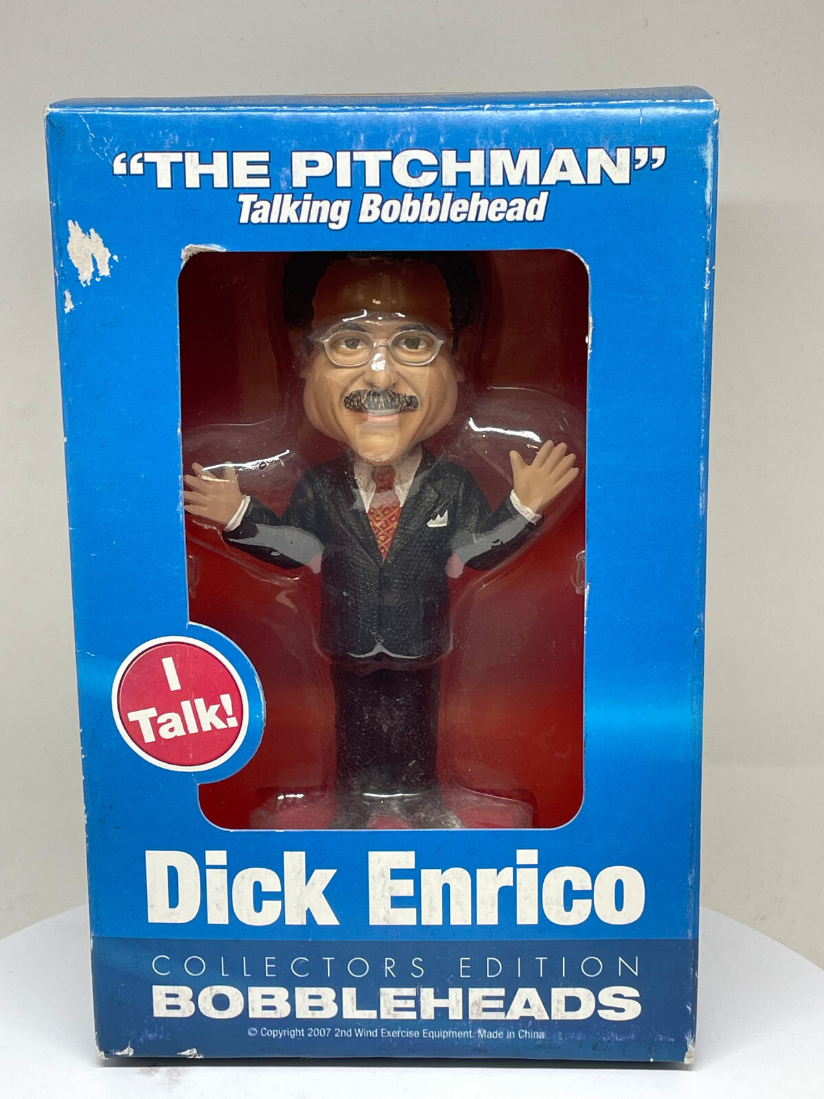 Dick Enrico Bobblehead THE PITCHMAN Talking Bobblehead | eBay