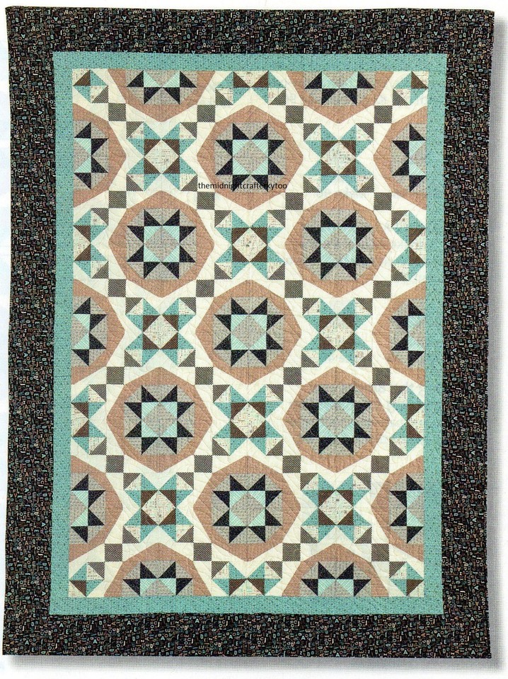 Magic Stars Quilt Pattern Pieced JA | eBay