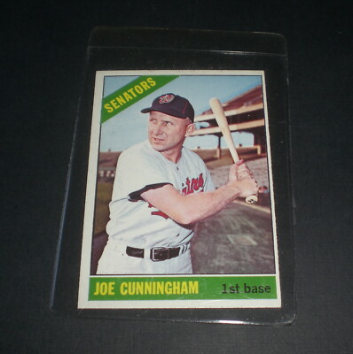 1966 SENATORS JOE CUNNINGHAM TOPPS BASEBALL CARD - NO. 531 | eBay
