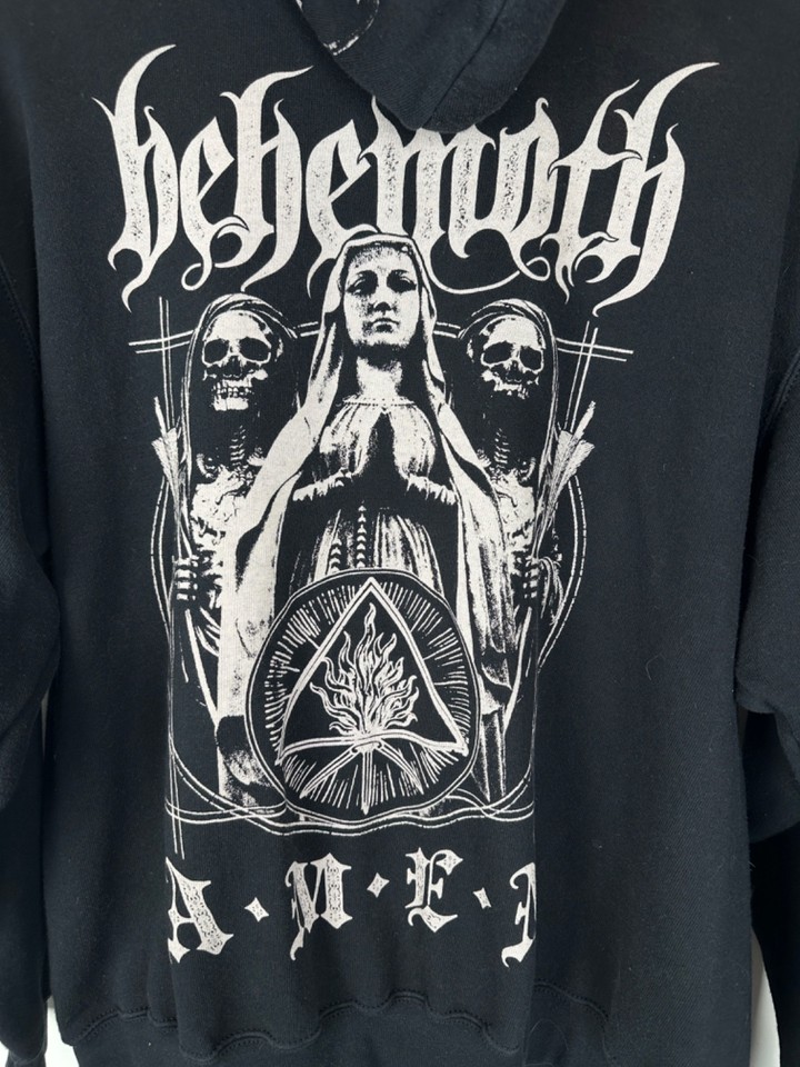 Behemoth Amen Tour Hooded Sweatshirt Black Metal Emperor Immortal XL | eBay