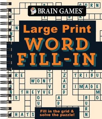 Brain Games - Large Print - Word Fill-In (Anello, filo) Brain Games ...