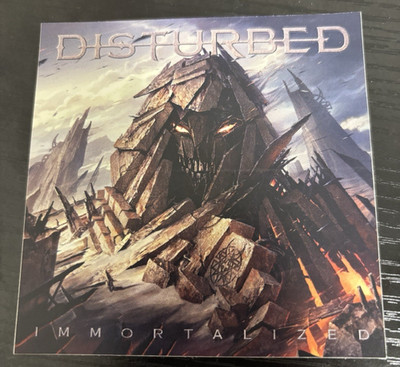 Disturbed - Immortalized Promo Sticker 3.5"x3.5" NEW | eBay