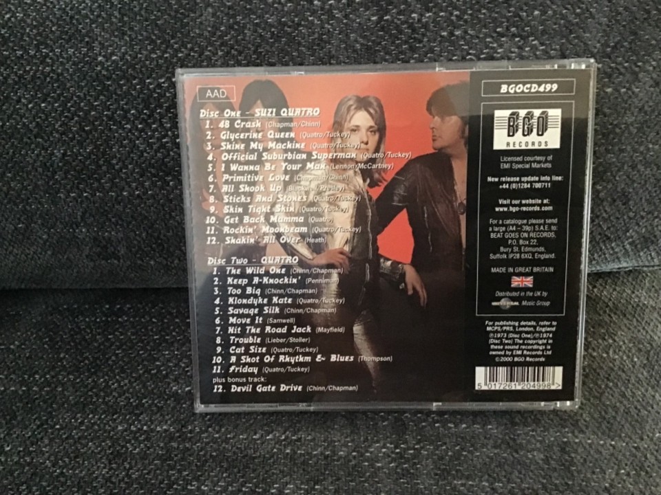 Suzi quatro 2 on 1 cd | eBay UK