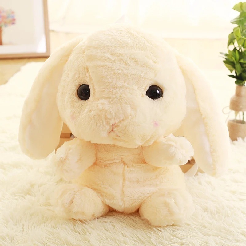 Girls Cute Rabbit Plush Doll Backpack Stuffed Plush Shoulder Bag Plush ...