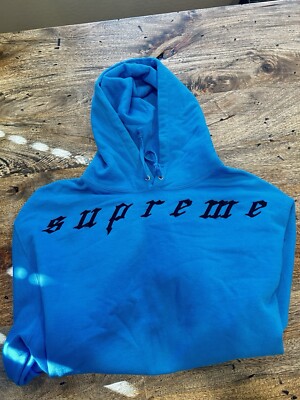 Blue Supreme Hoodie | eBay