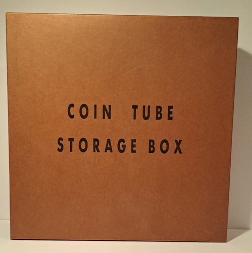 Heavy Duty Coin Tube Box 12" X 12" round containers Holds Penny Any ...
