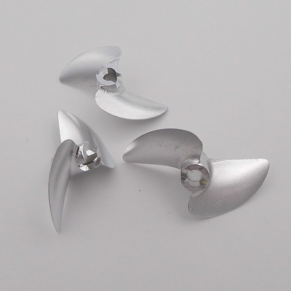 Aluminum 2 blades Propeller 30mm 32mm 35mm 40mm 45mm fr 4mm shaft RC ...