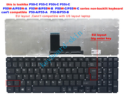New for Toshiba Satellite P50-C P50W-A P50W-B P50W-C P50D-C P50t-C UK ...