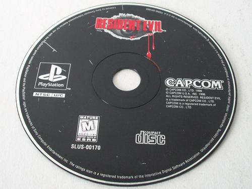 Resident Evil 1 PS1 PlayStation 1 Game Disc Only Survival Horror Capcom ...