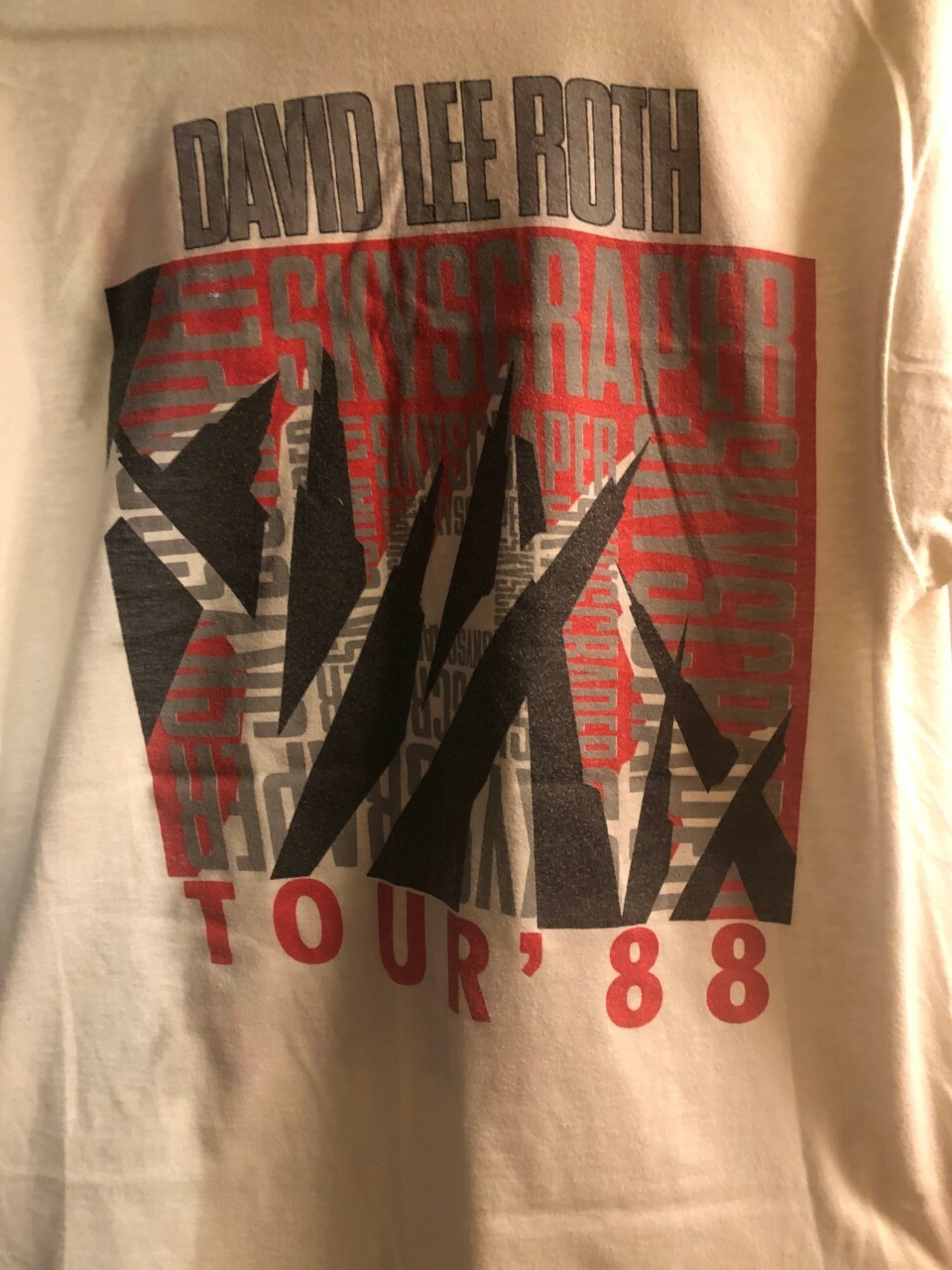 RARE David Lee Roth Vintage Tee 1988 Skyscraper Tour - Gem