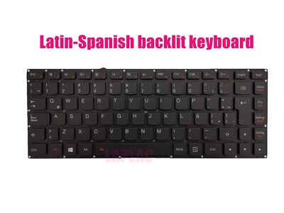 Latin-Spanish backlit keyboard for Lenovo Yoga 900-13ISK(80MK)/900 ...