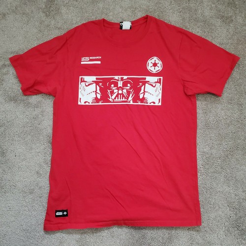 LRG x Star Wars Red T-Shirt Men’s XL Darth Vader Stormtrooper Group ...