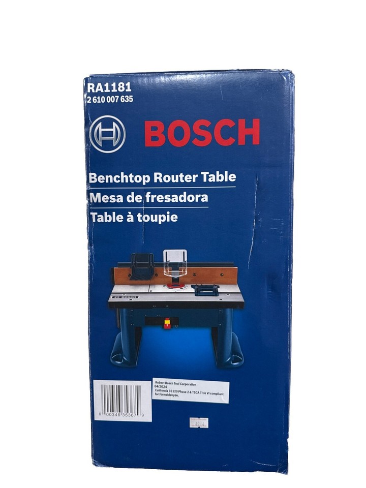 Bosch RA1181 15 Amp Benchtop Router Table, Large Aluminum Top | eBay