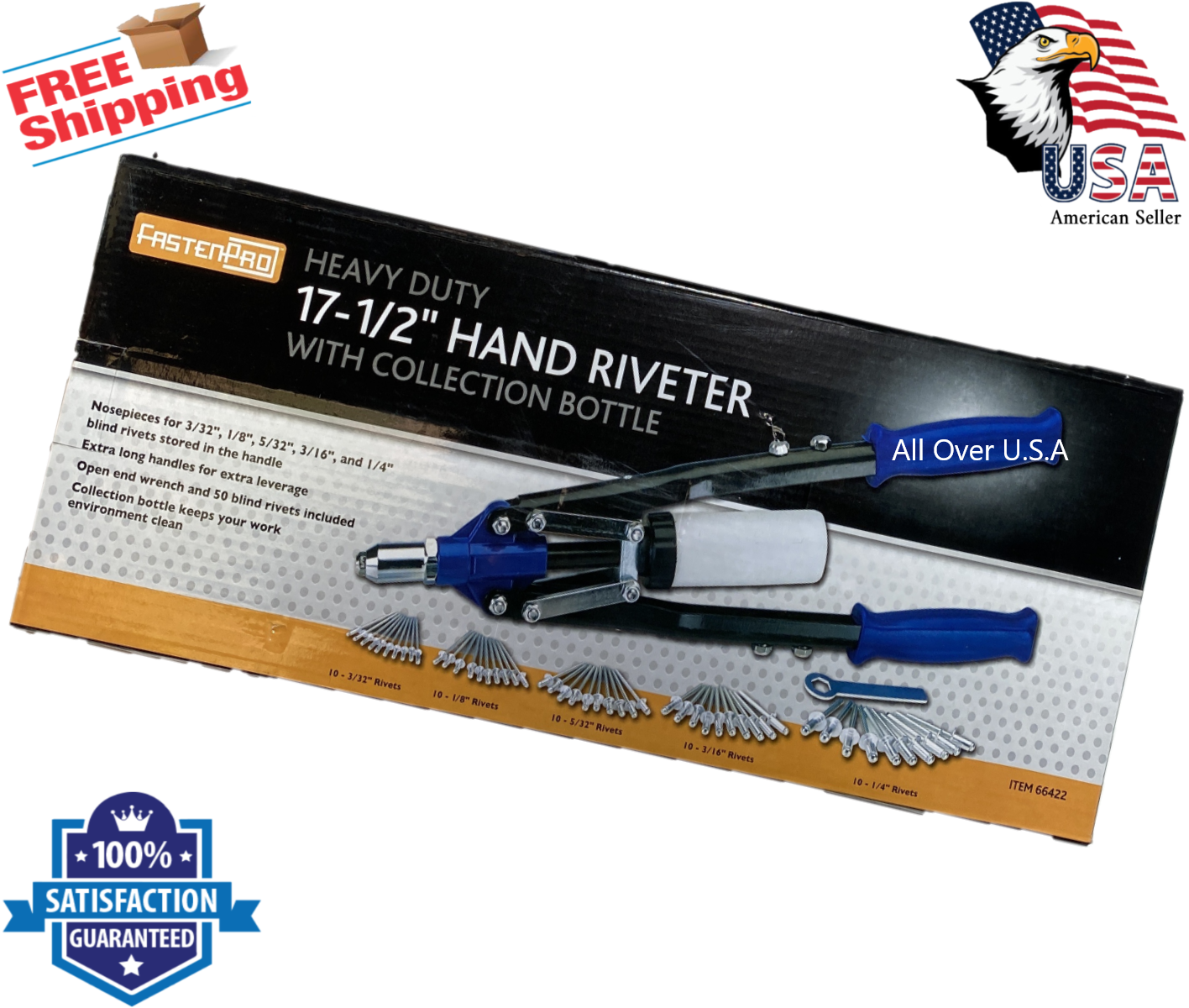 PITTSBURGH 17-1/2 in. Hand Riveter with Collection Bottle | eBay