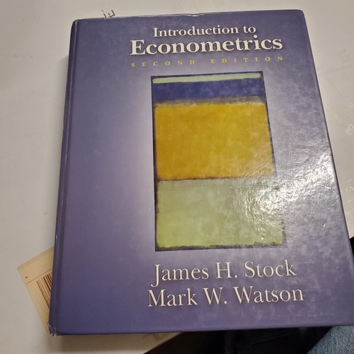 Introduction to Econometrics by Mark W. Watson and James H. Stock (2006 ...