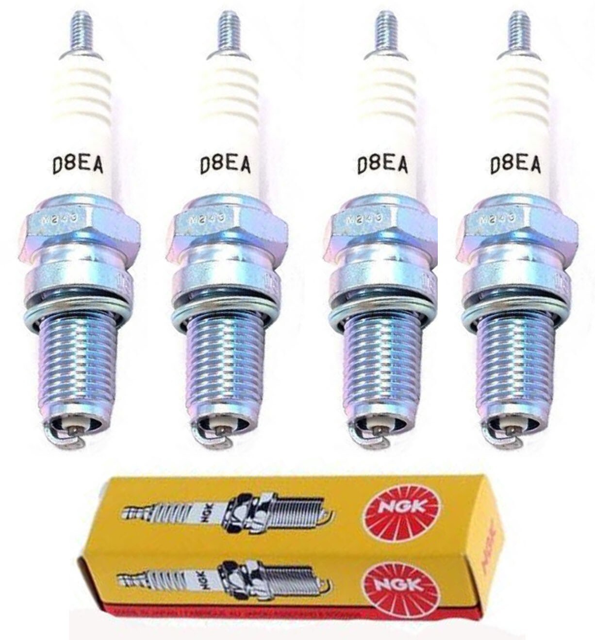 4x D8EA Spark Plug For BMW Yamaha Honada Suzuki Kawasaki | eBay