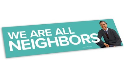 Papersalt Mister Rogers Bumper Sticker - Great Quotes "We Are All ...