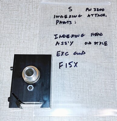 Sherline Indexing Attachment PN 3200 Parts: Indexing Head Small Angle ...