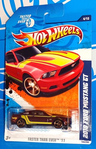 Hot Wheels 2011 Faster Than Ever #144 2010 Ford Mustang GT w Walmart ...