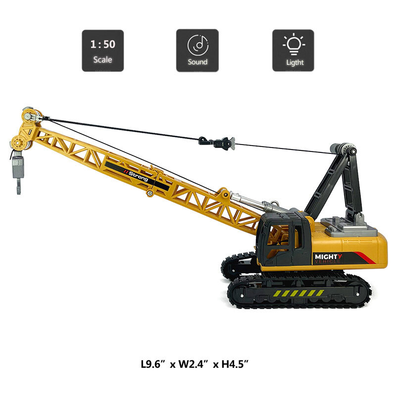 1/50 Scale Crane Toys for Boys Construction Vehicle Model Toy Gifts for ...