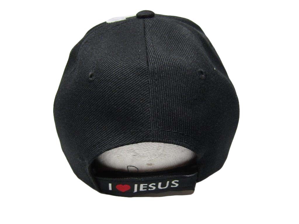 God Answers Prayers Embroidered Jesus Christ Ball Cap Hat 814 (Black ...