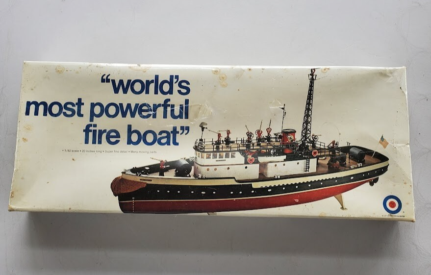 Vintage MODEL KIT World’s Most Powerful FIRE BOAT Entex NEW In Box USA ...