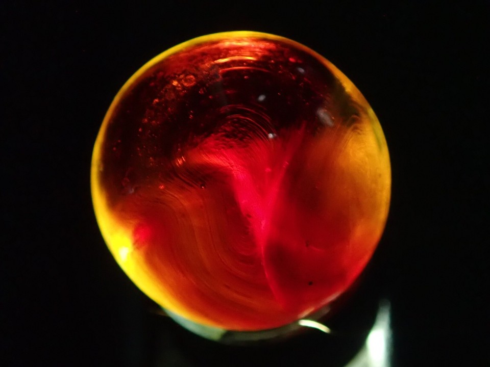 Marbles Rare Christensen Agate Hand Gathered Red Devil 0.594” R | eBay