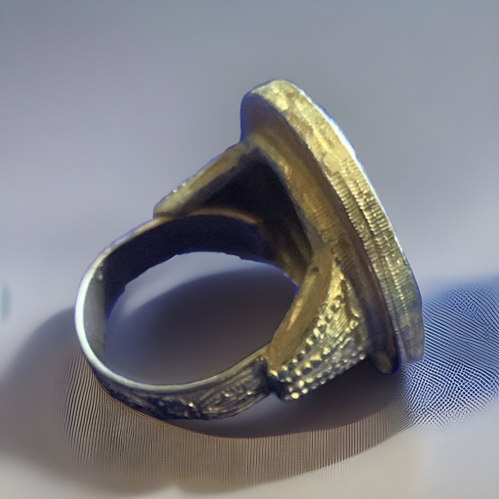 Vintage Designer Signed Florenza Enamel Tree Sun Purple Sky Adjustable ...