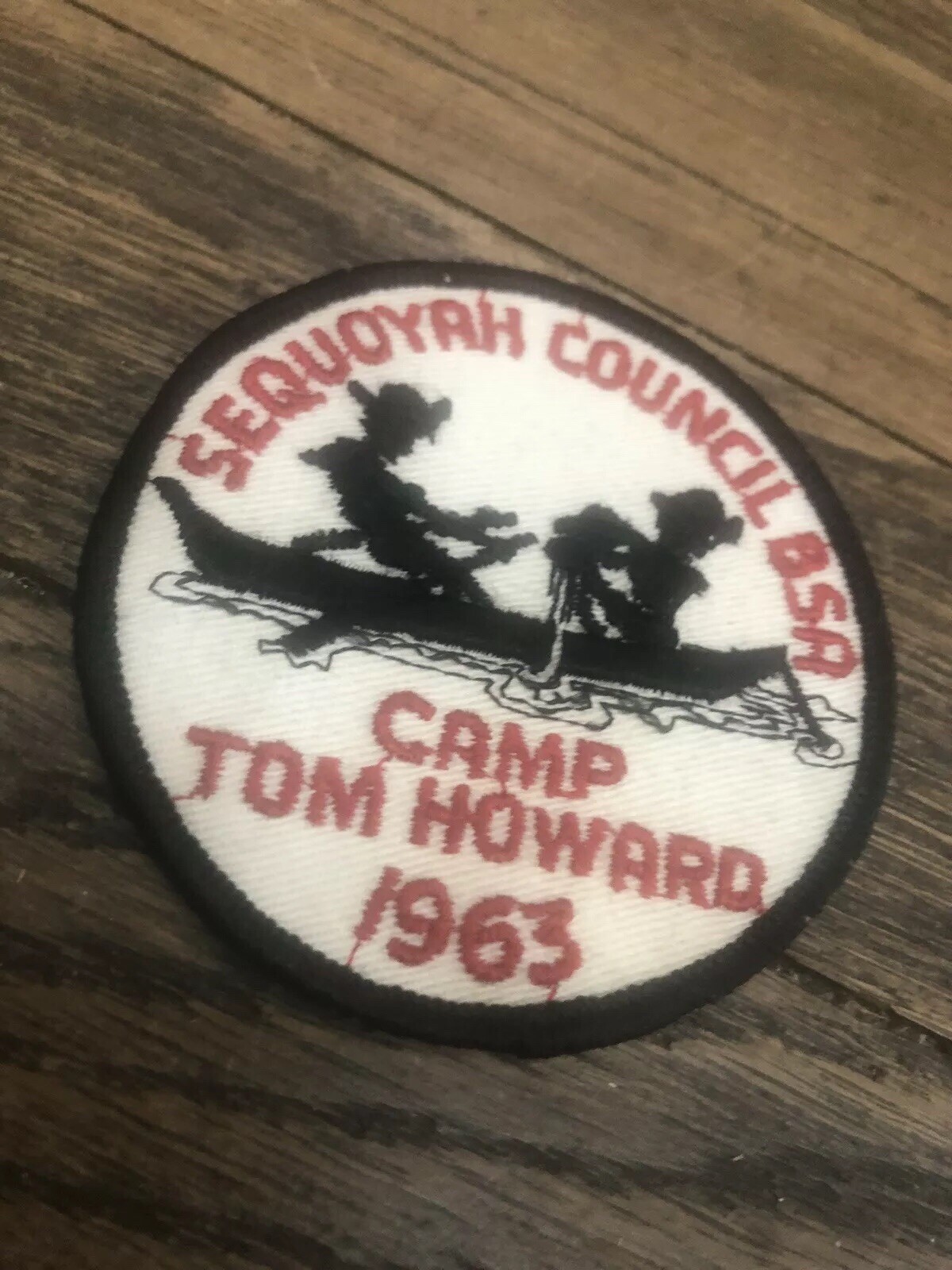 BOY SCOUT CAMP TOM HOWARD 1963 PP SEQUOYAH Council BSA TN CANOE Patch ...