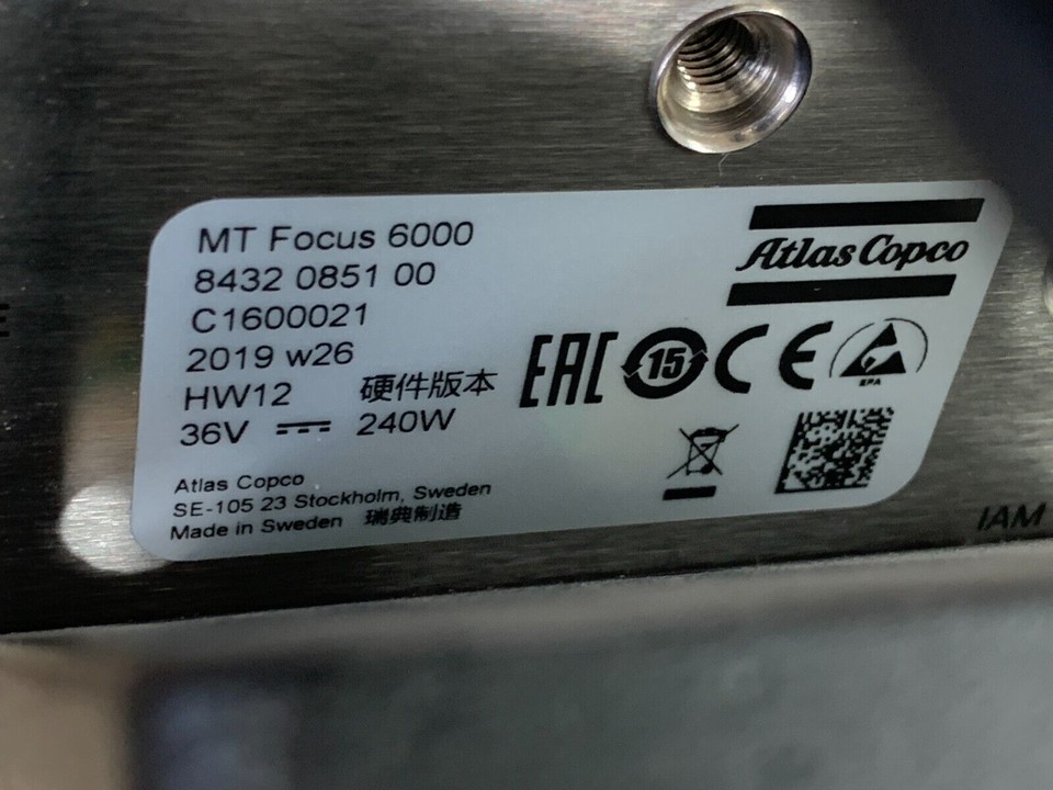 Atlas Copco Micro Torque bolting system with MT Focus 6000 | eBay