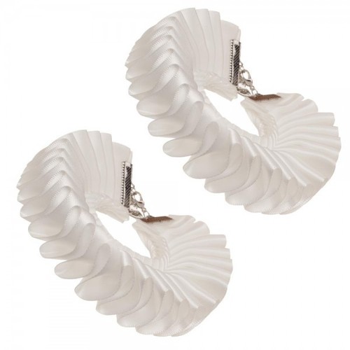 Harley Quinn White Ruffled Jester Cosplay Cuffs Set Costume Accessory ...