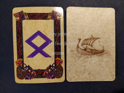 RUNE ODAL ODIN carte lobby card collection viking mythologie nordique ...