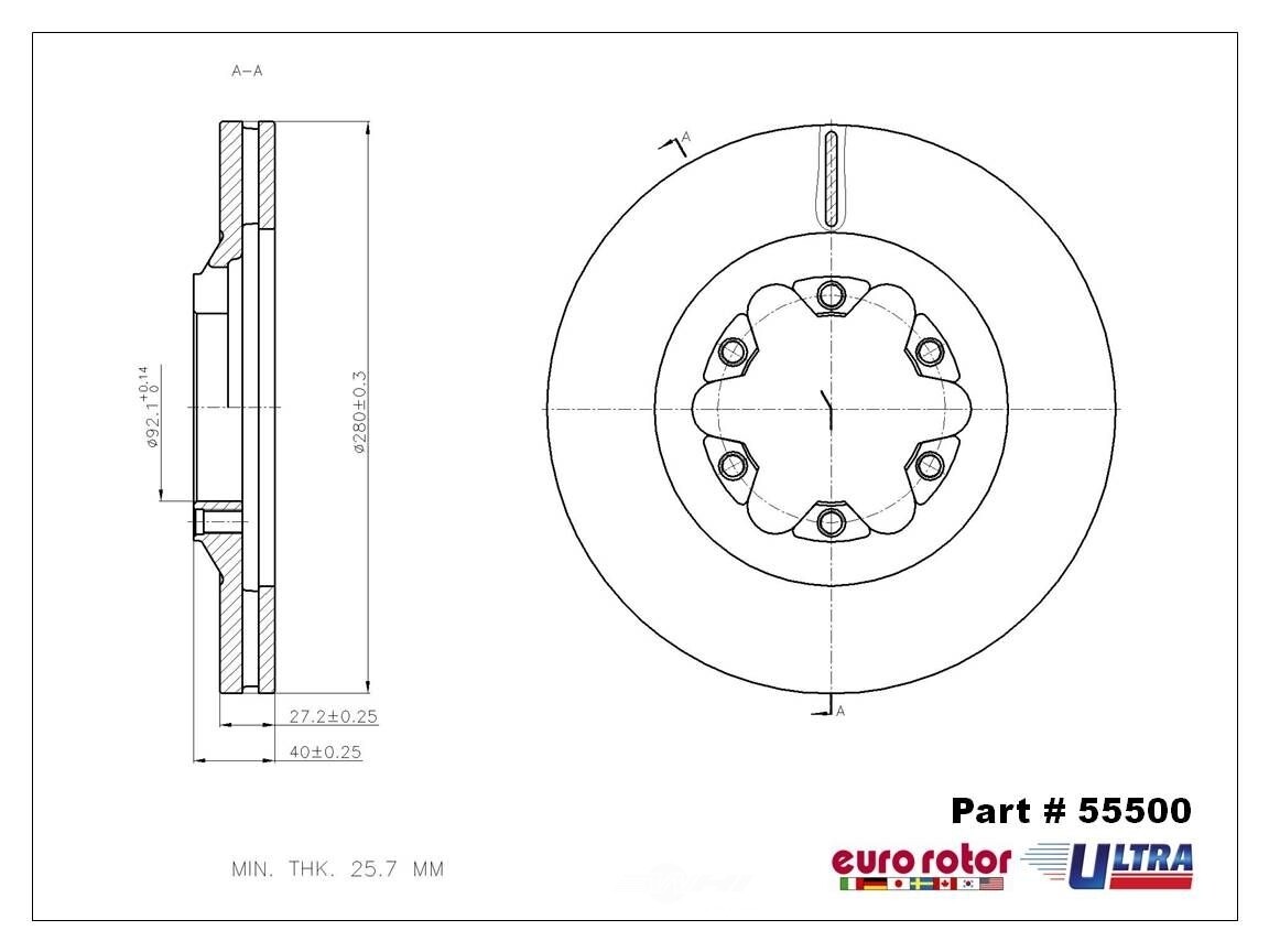 Disc Brake Rotor-Where Value and Performance Meet. Ultra 55500 for sale ...