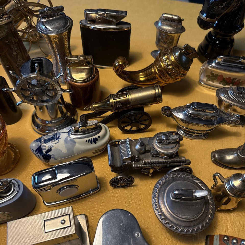 Vintage Lot 67 Table Lighters Ronson Figural Lucite Germany Japan | eBay