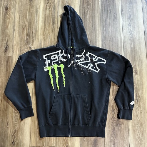 Vintage Y2K Fox Racing Monster Energy Ricky Carmichael #4 Hoodie, XL | eBay